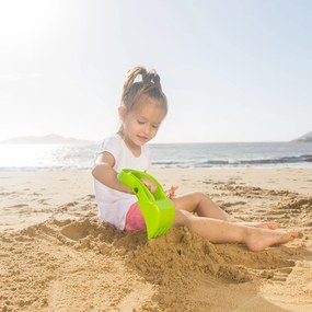 Ruční bagr, zelený - hračka na písek