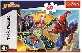 Trefl - Puzzle - Spiderman: Na síti / 60 dílků / 33 x 22 cm / věk 4+