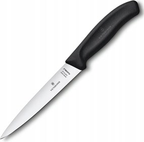 Victorinox Nůž na filetování Hladké ostří 16 cm Černý