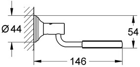 Grohe Essentials Authentic - Držák, kartáčovaný nikl 40652EN1