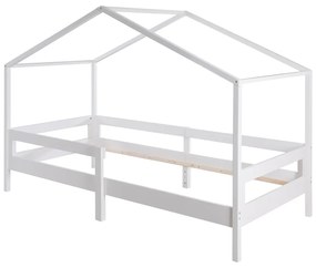 Bílá domečková dětská postel 90x200 cm – Roba