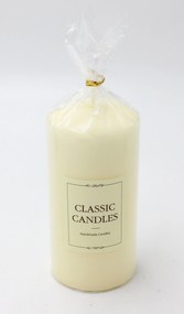 Svíčka Classic candles střední krémová