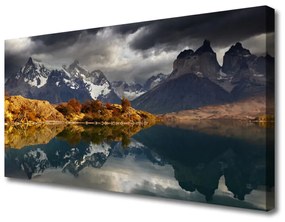 Obraz na plátně Hora Jezero Krajina 120x60 cm