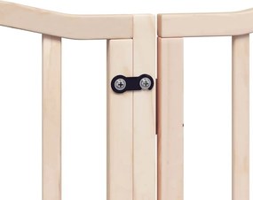 Zábrana pro psy s dvířky skládací 12 panelů 600 cm topol 3155589