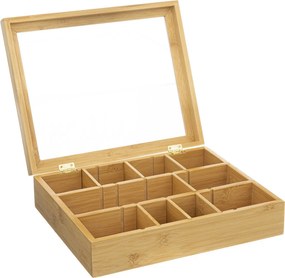 Krabička na čaj, 8 příhrádek
