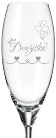 Dekorant svatby Sklenička pro družičku SRDÍČKA 290 ml 1KS