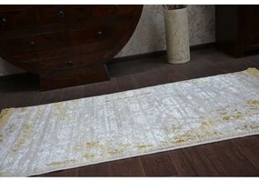 koberec AKRYL MANYAS 193AA, střapce, hnědý, krémový velikost 80x150 cm | krásné koberce cz