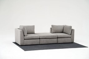Hanah Home Rohová pohovka MOTTONA MINI světle šedá