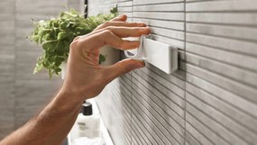 Hansgrohe WallStoris, háčky na ručník, úzké, bílá matná, HAN-27929700