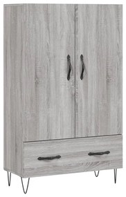 vidaXL Skříň highboard šedá sonoma 69,5 x 31 x 115 cm kompozitní dřevo