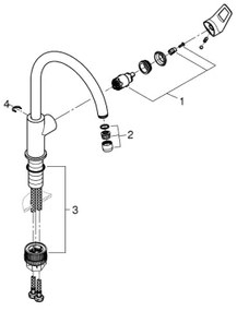 GROHE 31368001 - Dřezová baterie BAULOOP lesklý chrom