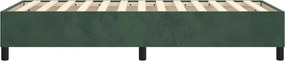 vidaXL Box spring postel 90 x 190 cm samet [3121093] Barva: Tmavě zelená