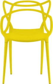 Zahradní set KATO SIRVON - 2 židle a kulatý stolek, černá/žlutá
