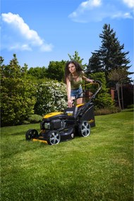 Benzínová sekačka na trávu Riwall PRO RPM 5155 PRO 4v1 s pojezdem