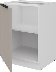 ARIA lb | dolní skříňka 60 D 1F policová | 60 cm | ANTI FINGERPRINT povrch | bílá/béžová
