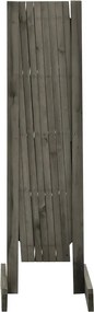 Zahradní trelážový plot šedý 150 x 80 cm masivní jedle 314827