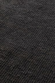 Hanse Home, Kusový koberec Bouclé Jute 105976 Black, 190x280, černá, chodba / předsíň