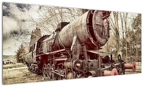 Obraz lokomotivy (100x40cm)
