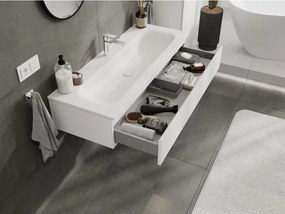 Mexen Orio, koupelnová skříňka 120 cm s umyvadlem Vela, 1 zásuvka, bílá matná, 91A10-12023-1-BF01-W23M01