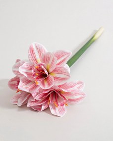 Umělá květina Amarylis 62 cm pink