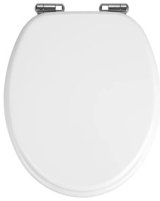 WENKO 22885100-WC sedátko URBIO 36x42,5 cm bílá/stříbrná 22885100