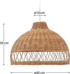 Ratanové stínidlo v přírodní barvě ø 40 cm Loura – Kave Home