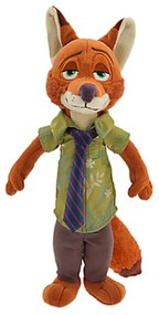 Plyšové postavy Nick Wild a Judy Hopkavá z pohádky Zootropolis Varianta: Nick Wild, Velikost: 50 cm