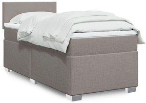 Box spring postel s matrací taupe 90x200 cm textil 3285768