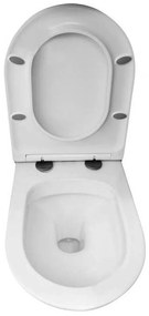 Mereo Mereo, WC závěsné, RIMLESS, 530x355x360, keramické, vč. sedátka CSS113S, VSD81S