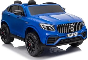 LEAN CARS Elektrické autíčko Mercedes GLC 63S LED MP3 modré lakované