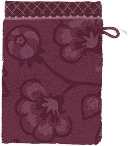 Pip Studio ručníky z bavlněného froté Jasmine Jacquard, tmavě růžové (Luxusní ručníky z bavlněného froté v designu Jasmine Jacquard v tmavě růžové)