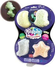 PLAYFOAM Kuličková modelína Sada 1+1 / 4 barevné + 4 svítící kuličky /