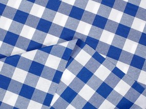 Biante Dekorační běhoun na stůl Rebeka RE-007 Modro-bílá kostka velká 45x180 cm
