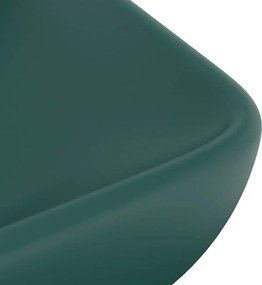 Luxusní umyvadlo obdélníkové matné tmavě zelené 71 x 38 cm 146959