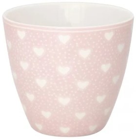 GreenGate Porcelánový hrnek na latté Penny Pale Pink - 300ml