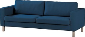 Potah na pohovku IKEA Karlstad 3-místná, nerozkládací, krátký barva tmavě modrá