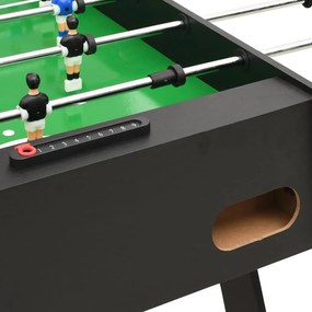Skládací stolní fotbal 121 x 61 x 80 cm černý,  91938