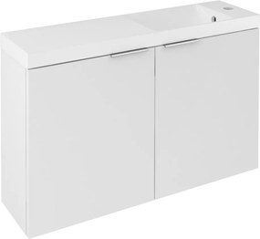 Sapho Latus X koupelnová skříňka 80 x 54,5 x 22 cm s odkládací plochou pravá bílá LT110-SET01