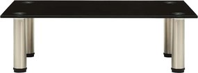 322761  TV Stand Black 60x35x17 cm Tempered Glass 322761