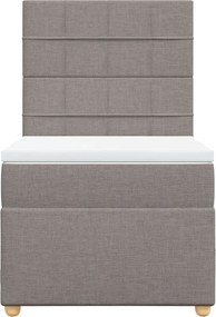 Box spring postel s matrací taupe 80x200 cm textil 3291111