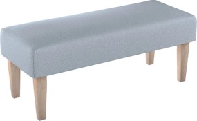 Dlouhá lavička 100x40cm barva modrá látka pletený vzor