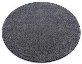 koberec kulatý SAN MIGUEL šedá 97 hladký, Jednotný jednobarevný velikost kruh 150 cm | krásné koberce cz