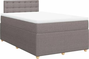Box spring postel s matrací taupe 120x190 cm textil 3287413