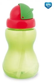 Canpol babies Sportovní láhev se slámkou 370 ml Zelená