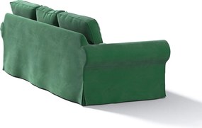 Potah na pohovku IKEA  Ektorp 3-místná, nerozkládací barva zelená látka lesklé, sametová