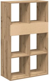 vidaXL Knihovna dub artisan 66x31x112 cm kompozitní dřevo