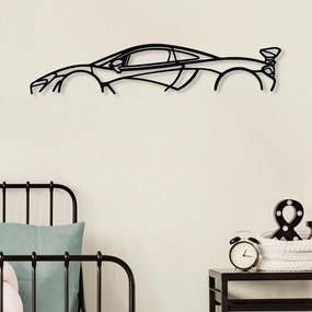 Nástěnná kovová dekorace Mclaren P1 Silhouette černá