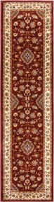 Flair Rugs, Běhoun Sincerity Royale Sherborne Red, 60x230, červená, chodba / předsíň