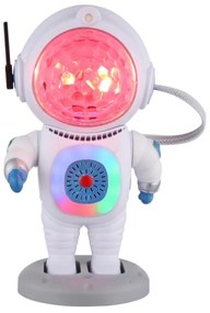 Globo 28084 - LED RGB Stolní lampa COSMO LED/6W/5V kosmonaut bílá