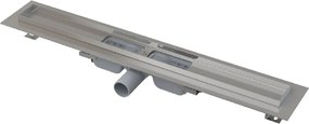 Alcadrain Odtokové žlaby - Sprchový žlab Low 950 mm, s okrajem pro perforovaný rošt, nerez APZ101-950